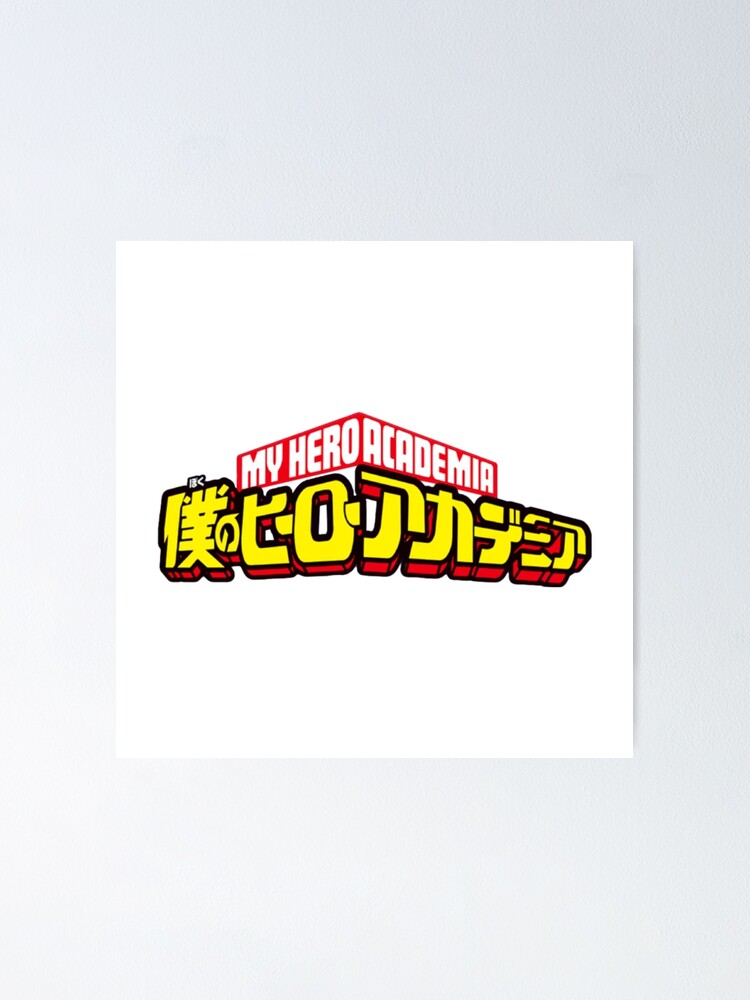 "My hero academia logo" Poster by kittyarix | Redbubble