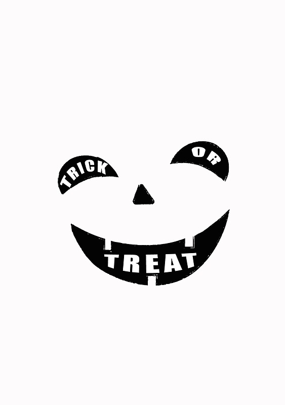"Cute Trick Or Treat Jack-O-Lantern Pumpkin Face " by ExprezzDesigns ...