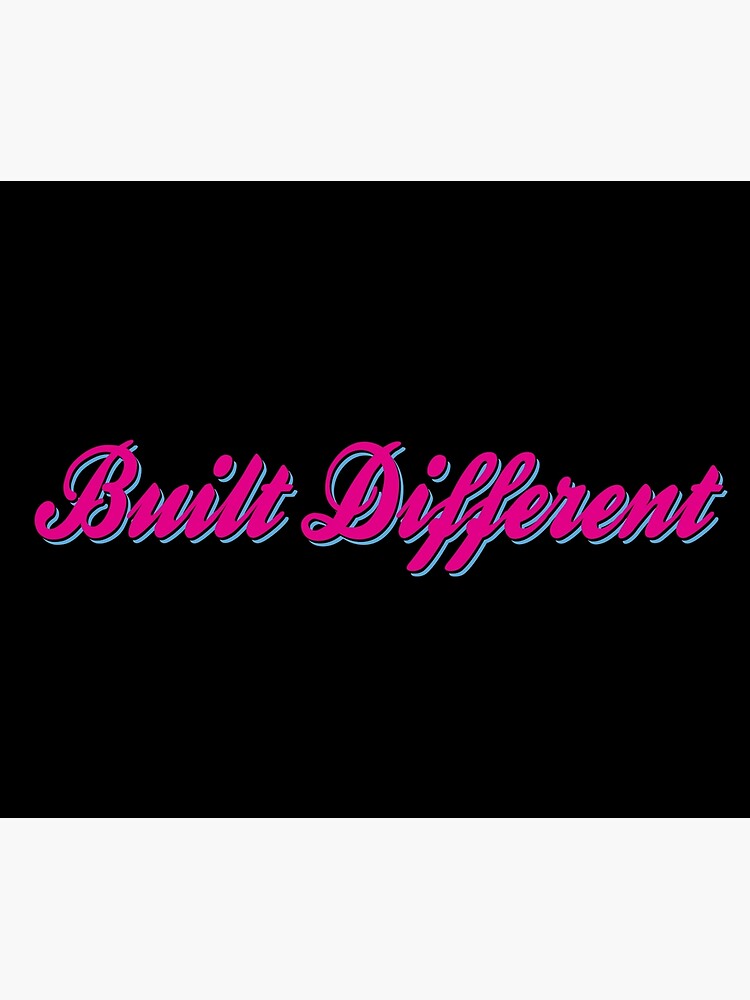 "built different" Poster by Hamzakamran | Redbubble