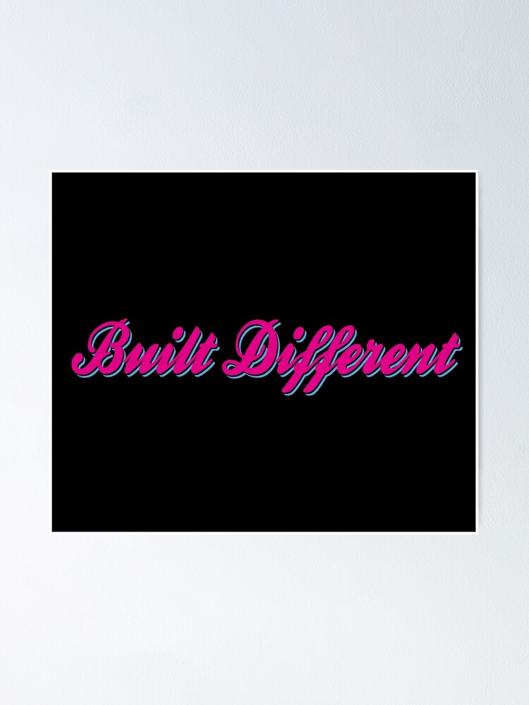 "built different" Poster by Hamzakamran | Redbubble