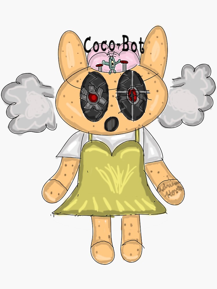 "Coco-Bot" Sticker by AAHItsAddy | Redbubble