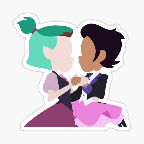 "Redo of Luz and Amity Dancing 2- Owl House" Sticker for Sale by ...