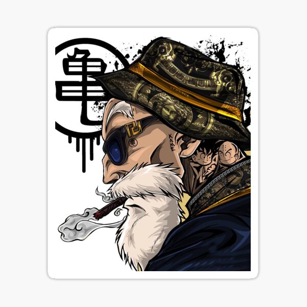 "Master Roshi" Sticker for Sale by SubliChavarria | Redbubble