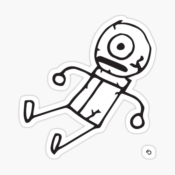 "Stickman Zombie" Sticker for Sale by MarkStudio | Redbubble