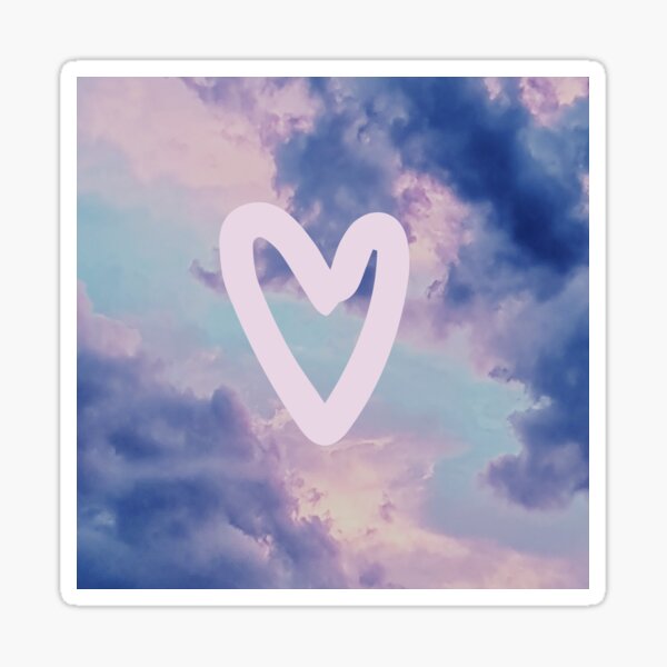 "aesthetic purple clouds" Sticker by Esthetiquement | Redbubble