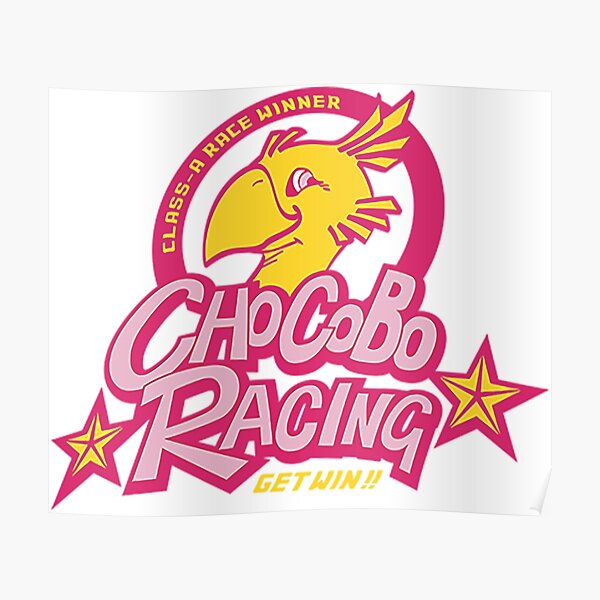 "chocobo racing" Poster for Sale by topmasuku | Redbubble