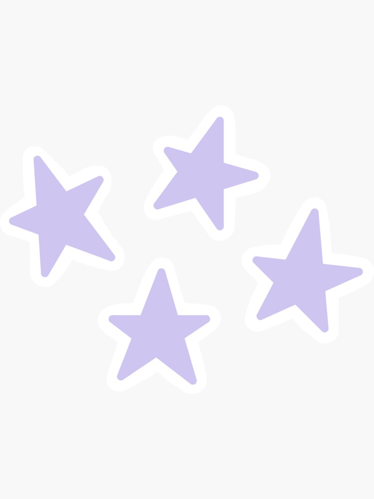 "Purple Stars" Sticker for Sale by magnolia- | Redbubble