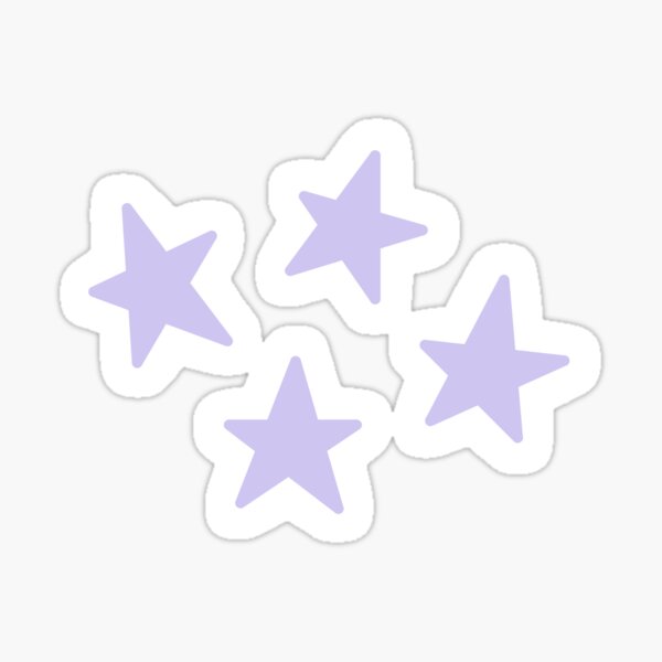 "Purple Stars" Sticker for Sale by magnolia- | Redbubble