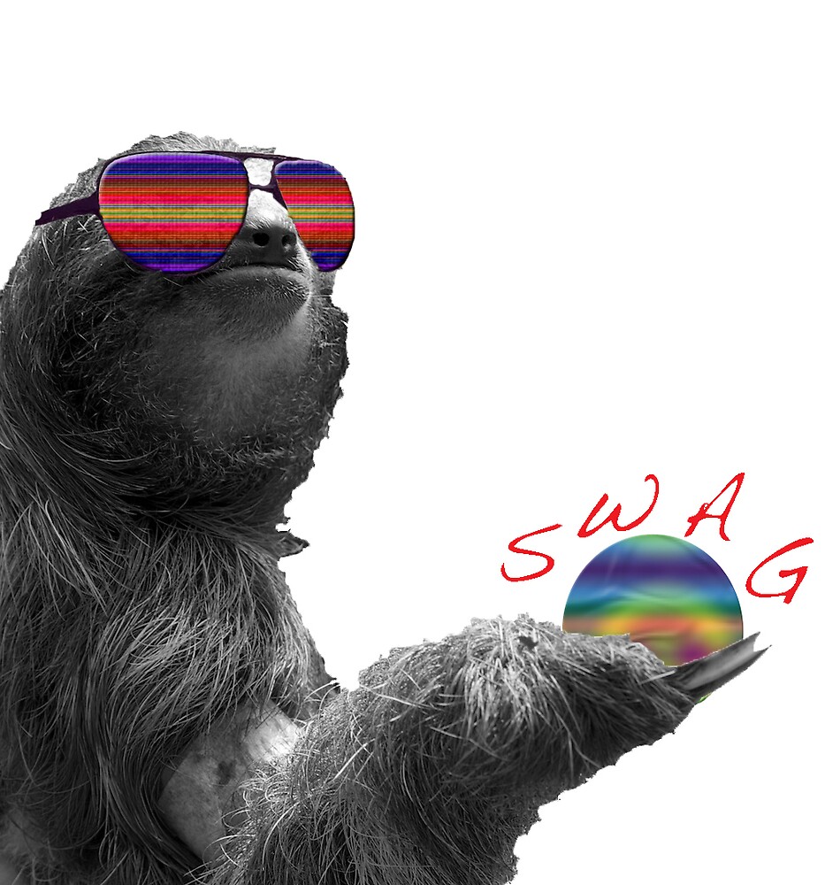 "Swag Sloth" by STeller1 | Redbubble
