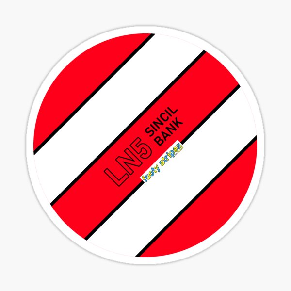 "LCFC - Sincil Bank Footy Stripes" Sticker for Sale by footystripes ...