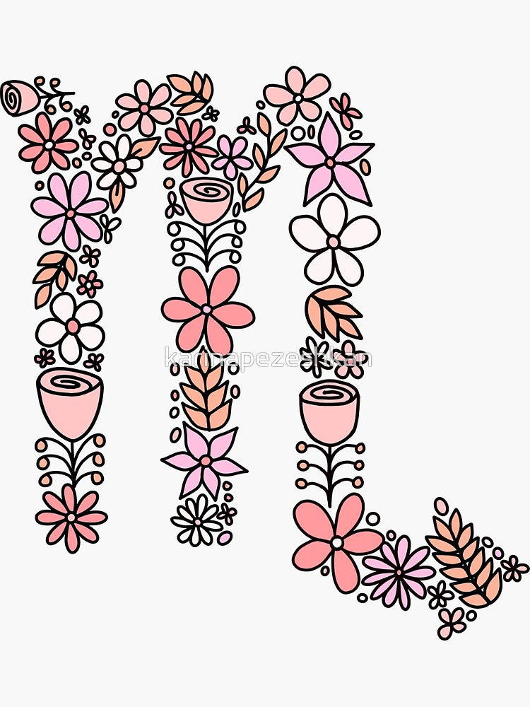 "Pink Scorpio Zodiac Symbol" Sticker by karinapezeshkan | Redbubble