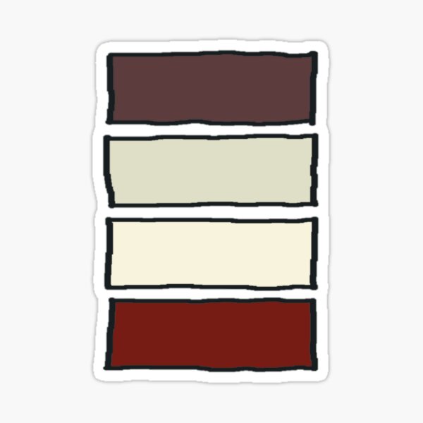 "Elegant Futuristic Interiors Four Color Bars" Sticker for Sale by ...