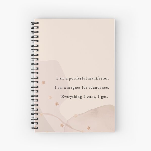 Manifestation Spiral Notebooks | Redbubble