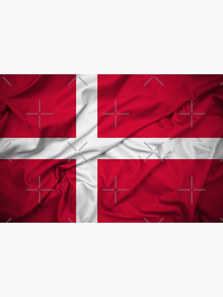 "Denmark Flag, Face Mask Design. Silk Texture" Sticker for Sale by ...