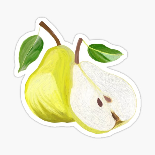 "Pear shaped" Sticker for Sale by Veralex | Redbubble