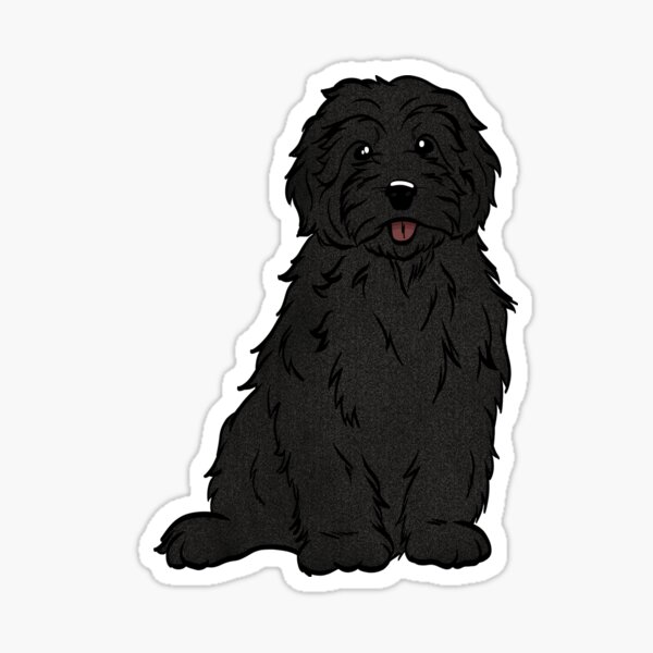 "Black Doodle " Sticker for Sale by rmcbuckeye | Redbubble