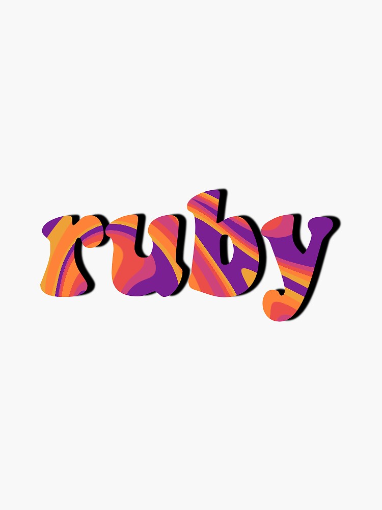 "Ruby (Custom)" Sticker by stickitdesignss | Redbubble
