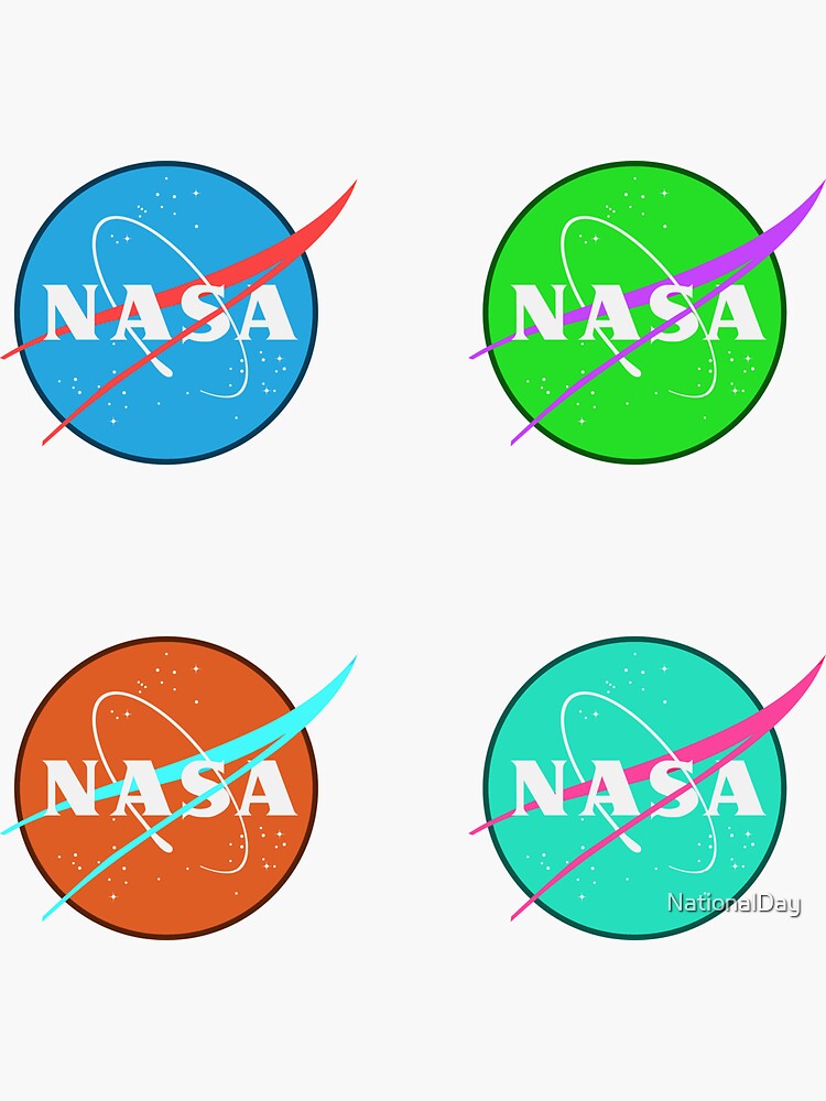"Nasa Retro Sticker Pack" Sticker for Sale by NationalDay | Redbubble
