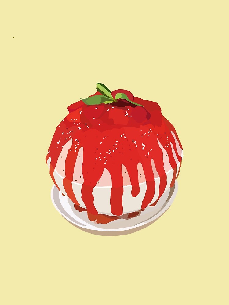 "Strawberry Bingsu / Patbingsu / bingsoo / Korean shaved ice" Metal ...