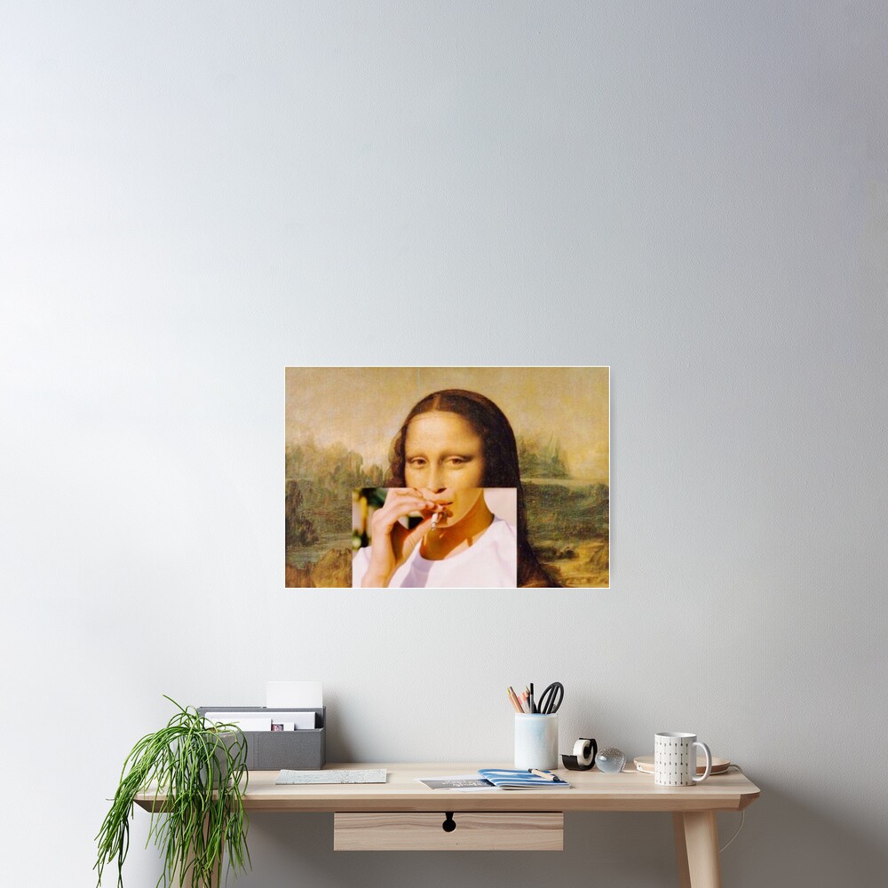 "Smoking Mona Lisa" Poster for Sale by sisils | Redbubble