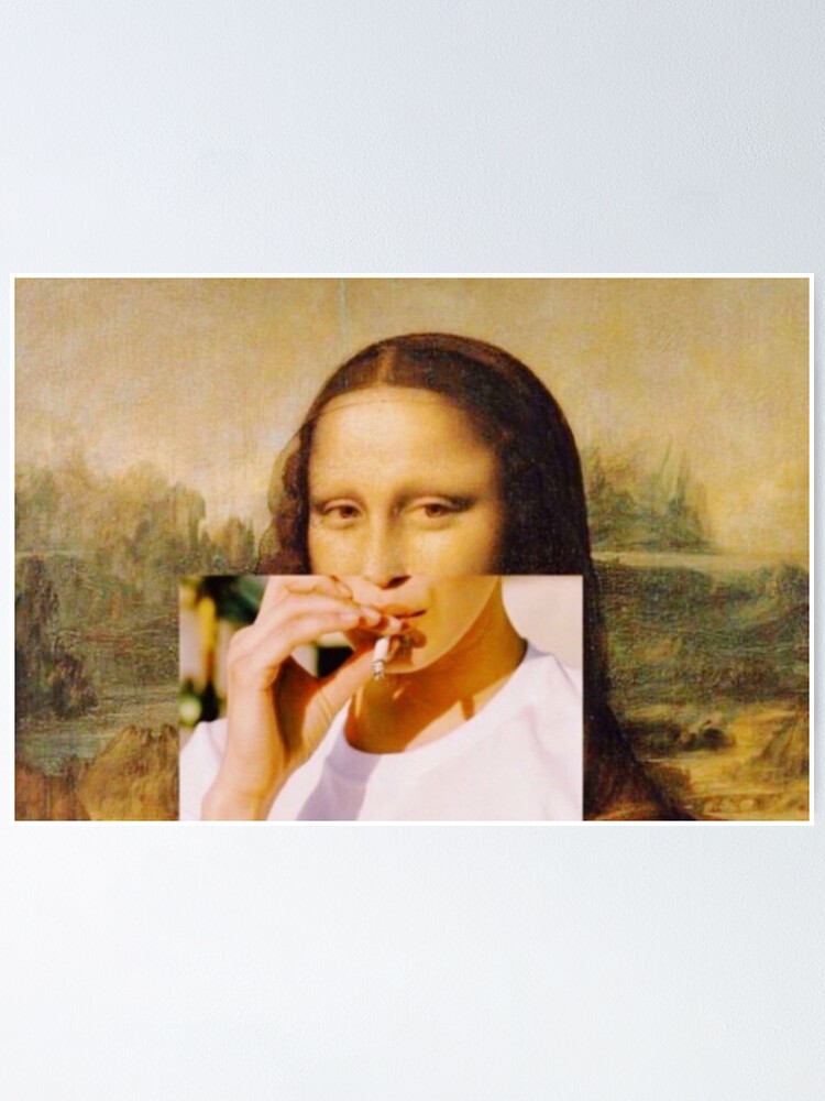 "Smoking Mona Lisa" Poster for Sale by sisils | Redbubble