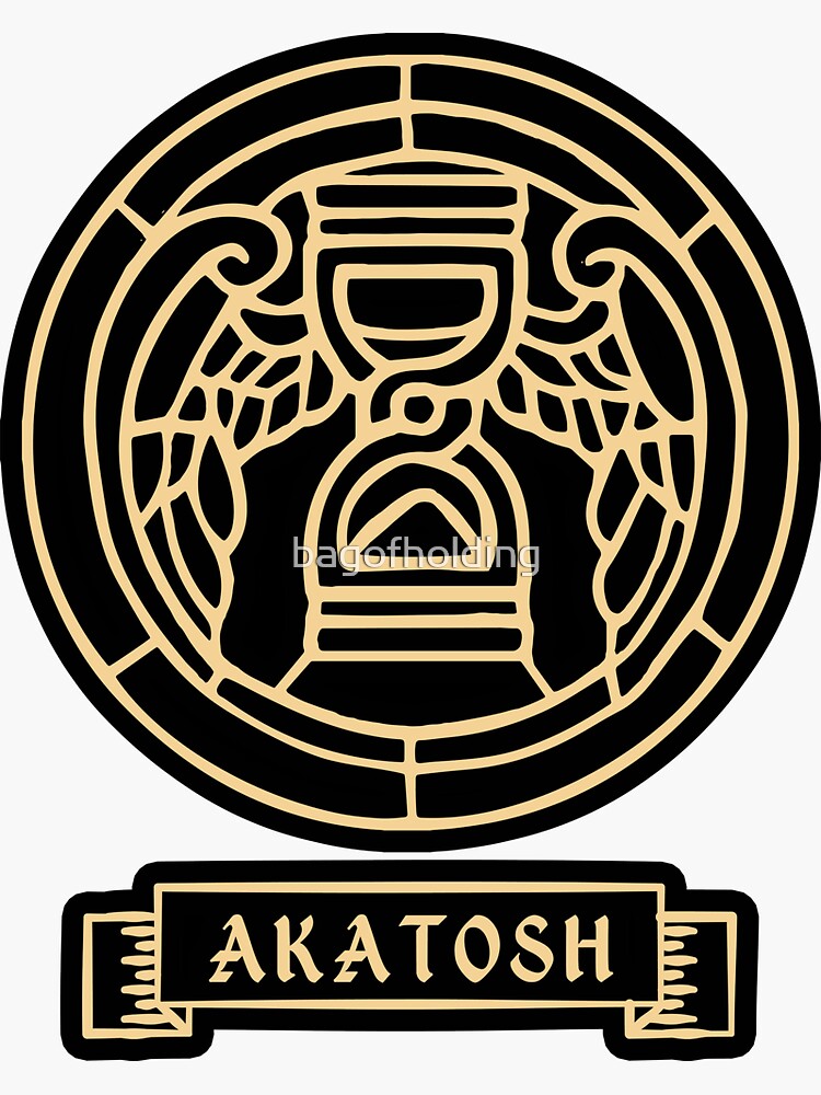 "Akatosh Dragon God of Time Symbol Oblivion Skyrim" Sticker for Sale by ...