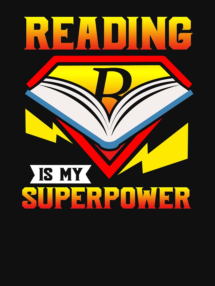 "Reading Is My Superpower design, Book design, Book Lovers graphic" T ...
