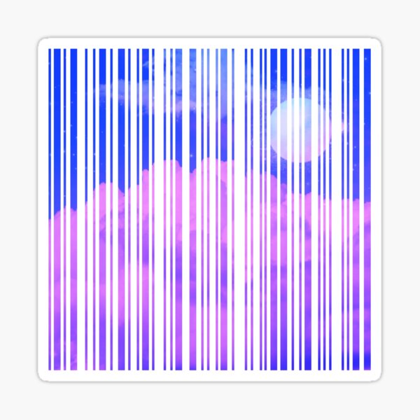 "Purple Blue Sky Natural Cloud Merch" Sticker for Sale by CerealsSquad ...