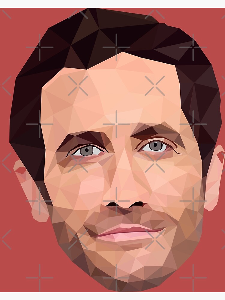 "Jake Gyllenhaal low poly art" Poster by kingswag | Redbubble