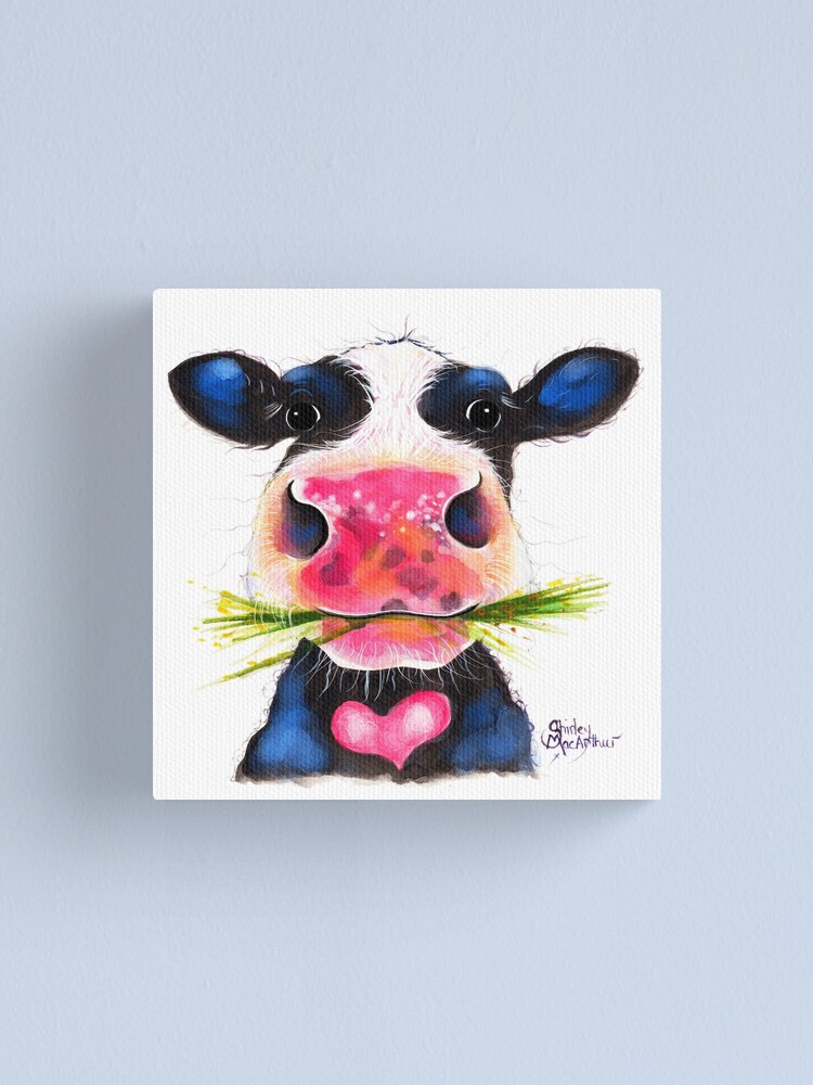 "NOSEY COW PRiNT 'ROCKY' BY SHiRLeY MacARTHuR" Canvas Print for Sale by ...