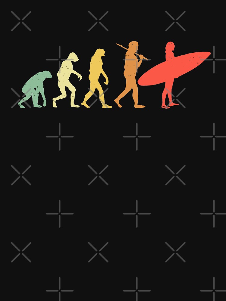 "Surfing Evolution of surfer" T-shirt for Sale by Bankfishing ...