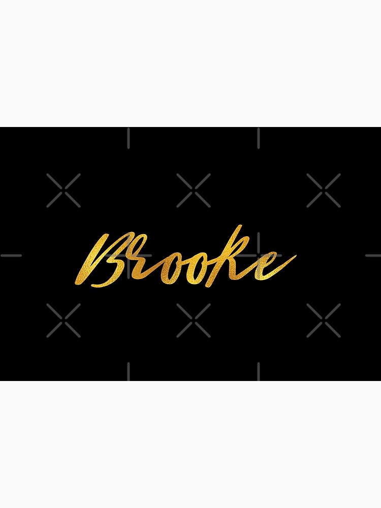 "Brooke Name Hand Lettering in Faux Gold Letters" Poster by PixelOnFire ...