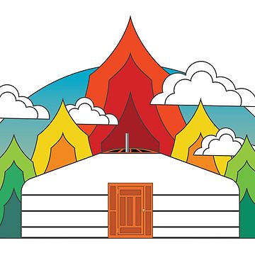 "Mongolian Yurt" Art Print for Sale by Khulanasuri | Redbubble