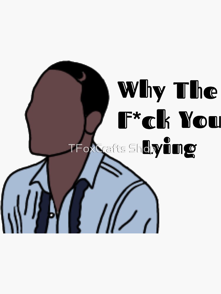 Why The F Ck You Lying Vine Sticker By Tailsdafox13 Redbubble