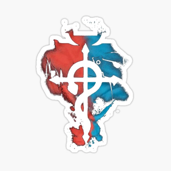 "Classic The Flamel Alchemical Symbol Fantasy Anime" Sticker for Sale ...