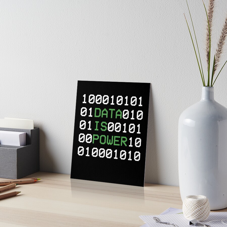 "Data binary code hacker programmer" Art Board Print for Sale by RJ-Art ...