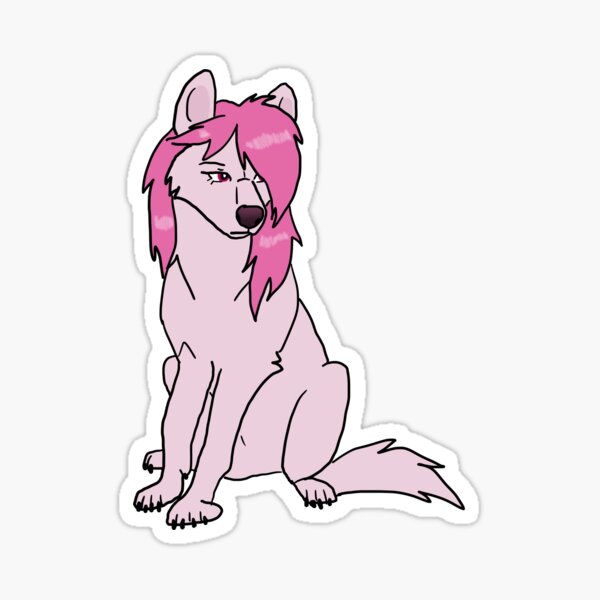 "Ginga: Pink Dragon" Sticker by Skylacine | Redbubble