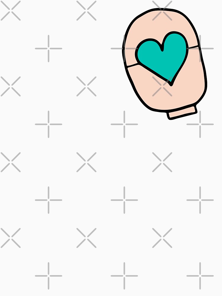 "ostomy love – teal" T-shirt for Sale by mjpix | Redbubble | ostomy t ...