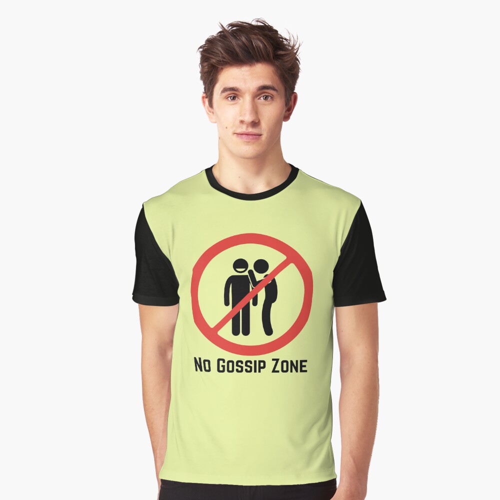 "No Gossip Zone" Sticker for Sale by Trendy-Clothing | Redbubble