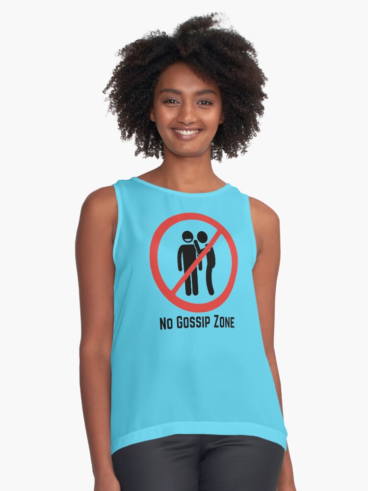 "No Gossip Zone" Sticker for Sale by The Logical Being | Redbubble