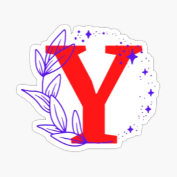 " Letter Y" Sticker by kasturibhore | Redbubble