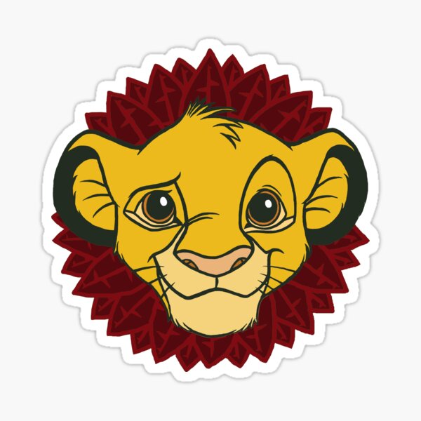 "The Lion King - Simba" Sticker for Sale by kappki | Redbubble