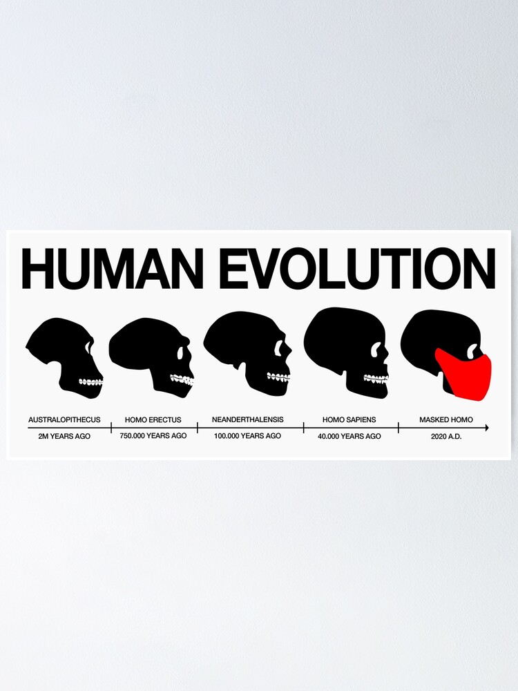 "Funny evolution of man from Australopithecus to Masked Homo 2020 ...