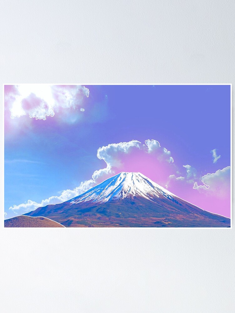 "Aesthetic Mount Fuji" Poster by MagicMullet | Redbubble