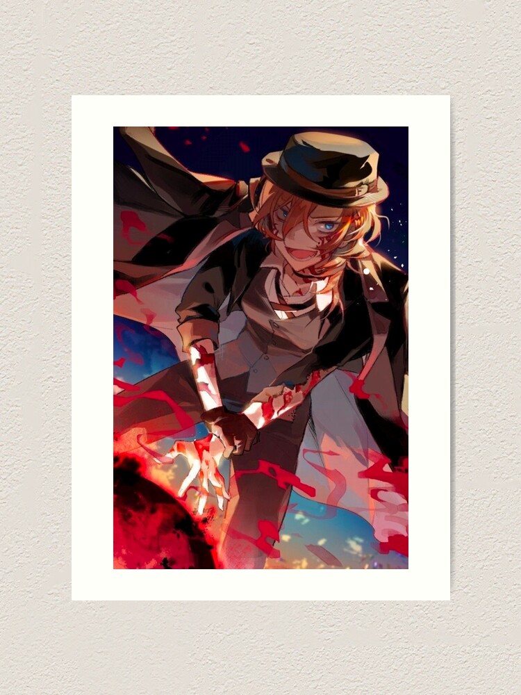 "anime bungou stray dogs, Chuuya art" Art Print for Sale by 33Panda33 ...