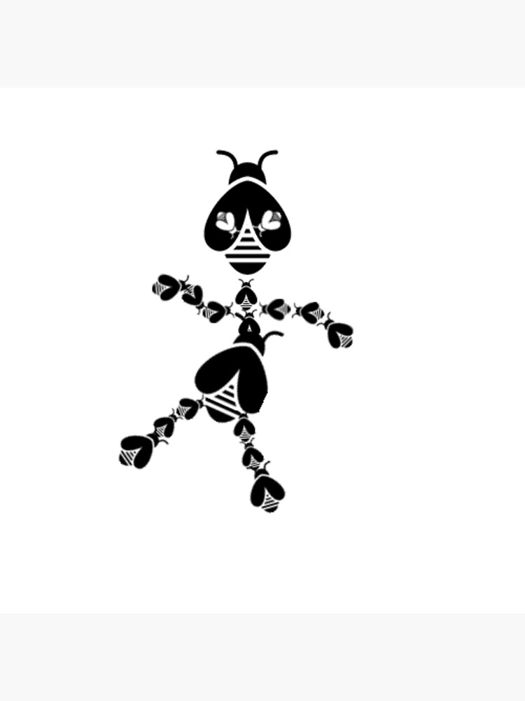 "Human skeletone made of bugs" Poster for Sale by Honeygum | Redbubble