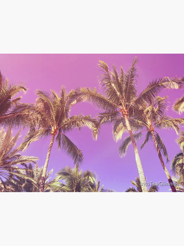 "Violet Palms" Sticker for Sale by IntoTheGlimmer | Redbubble