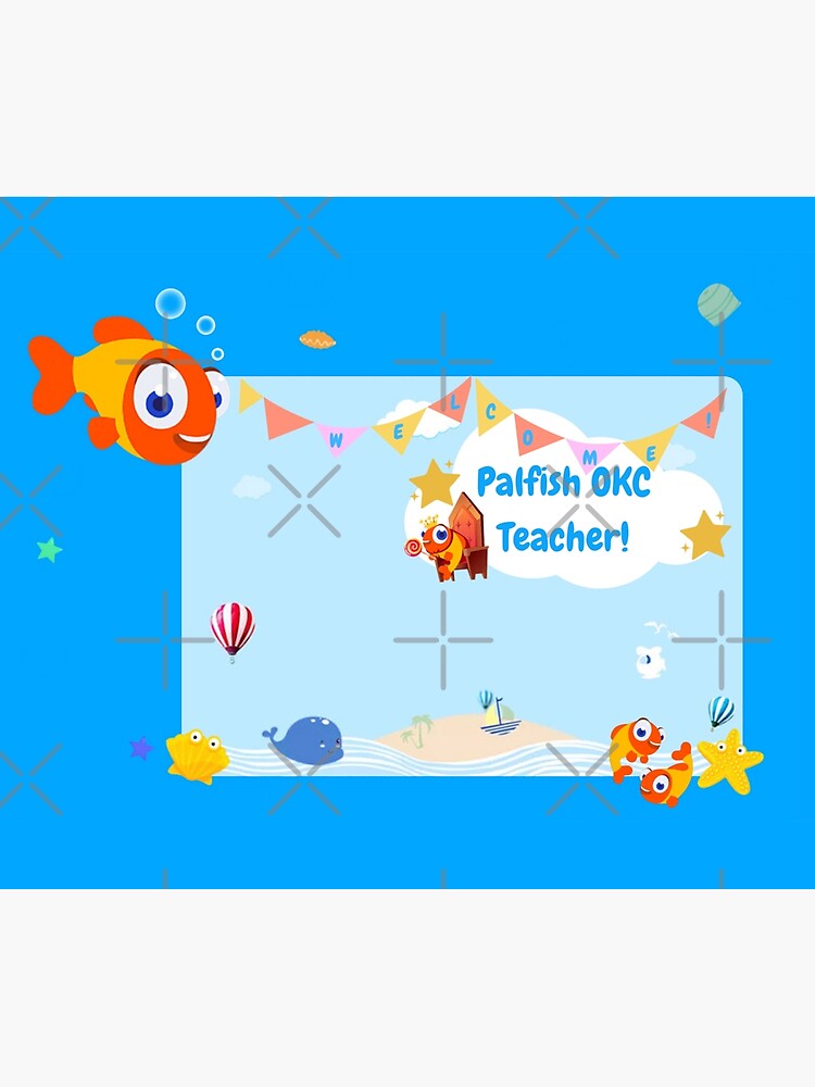 "Palfish OKC ESL Online English Teacher Classroom Background" Tapestry ...