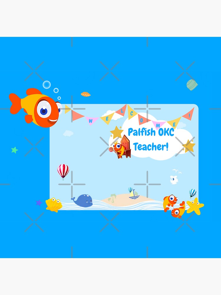 "Palfish OKC ESL Online English Teacher Classroom Background" Sticker ...