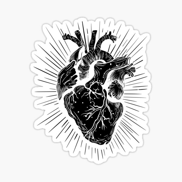 "Heart - Aesthetic" Sticker for Sale by twistygame | Redbubble